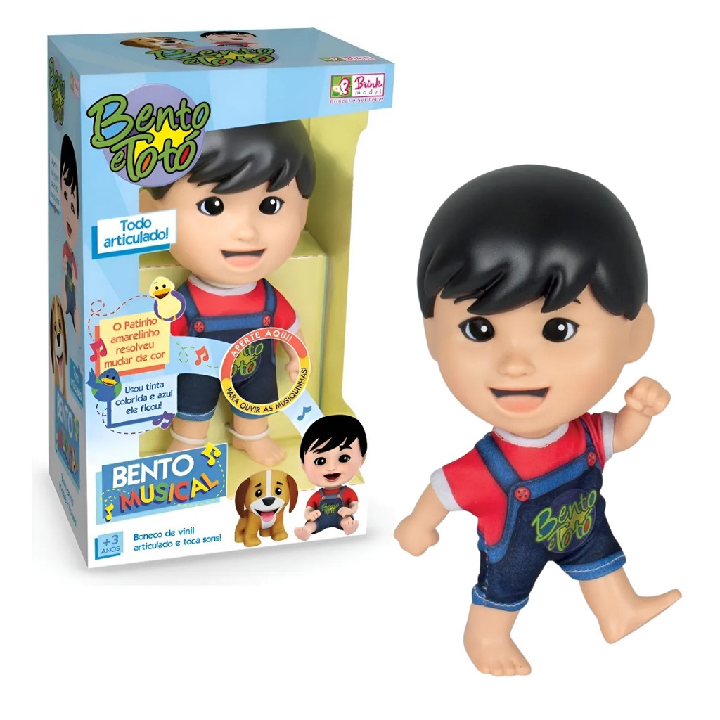 Boneco Bento Musical Articulado Bento E Totó Brink Model | Shopee Brasil