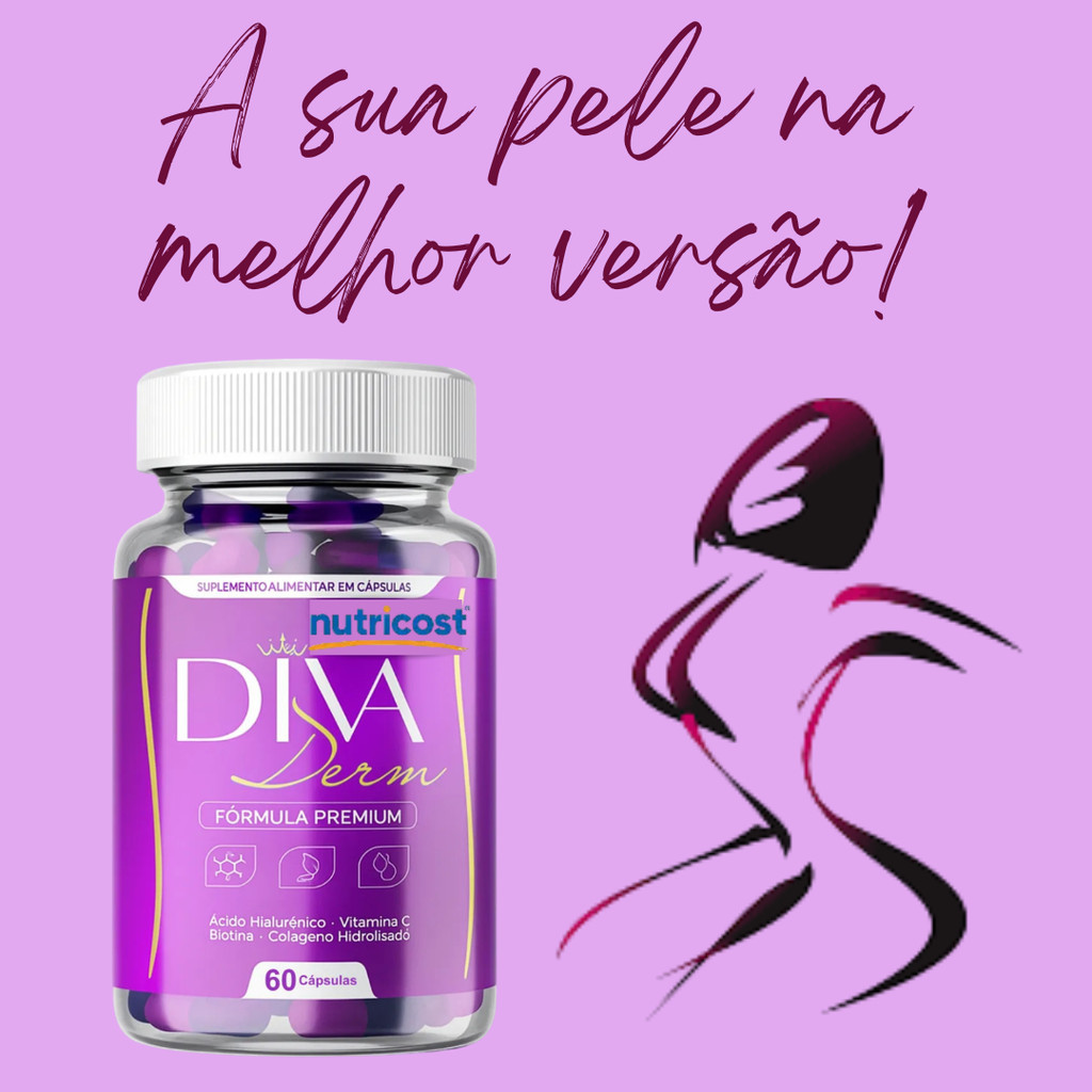 Promoção Diva Derm Premium 60 Cápsulas - Produto Original | Shopee Brasil
