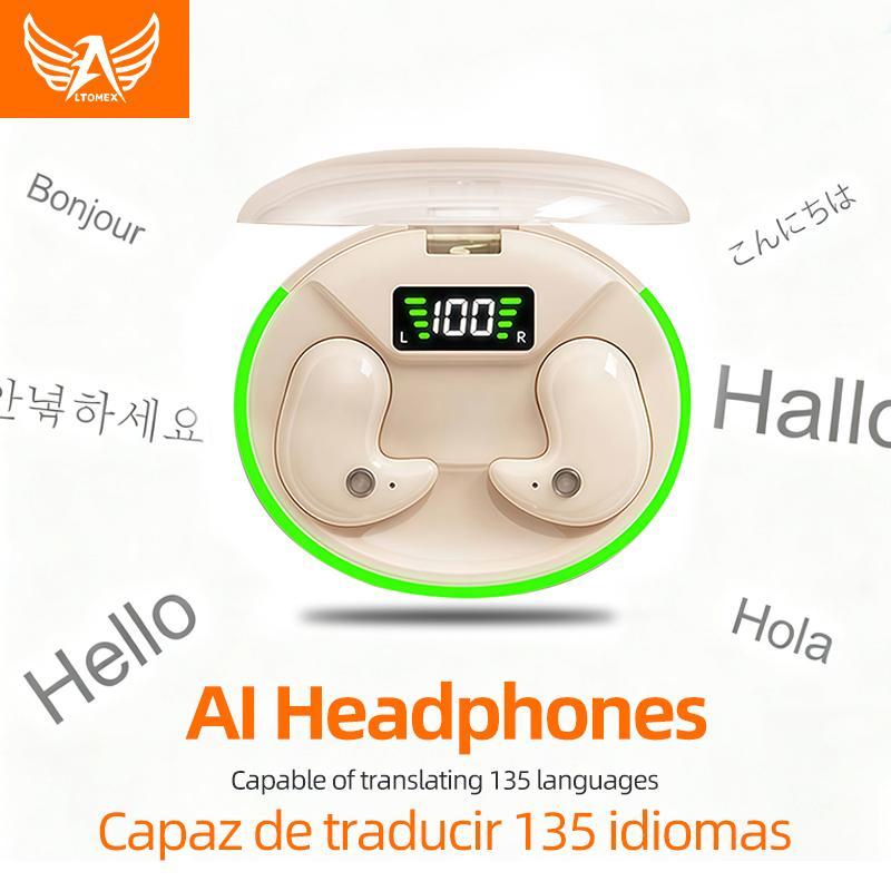 Altomex Auriculares de tradução AI em tempo real tradutor para 144 ...