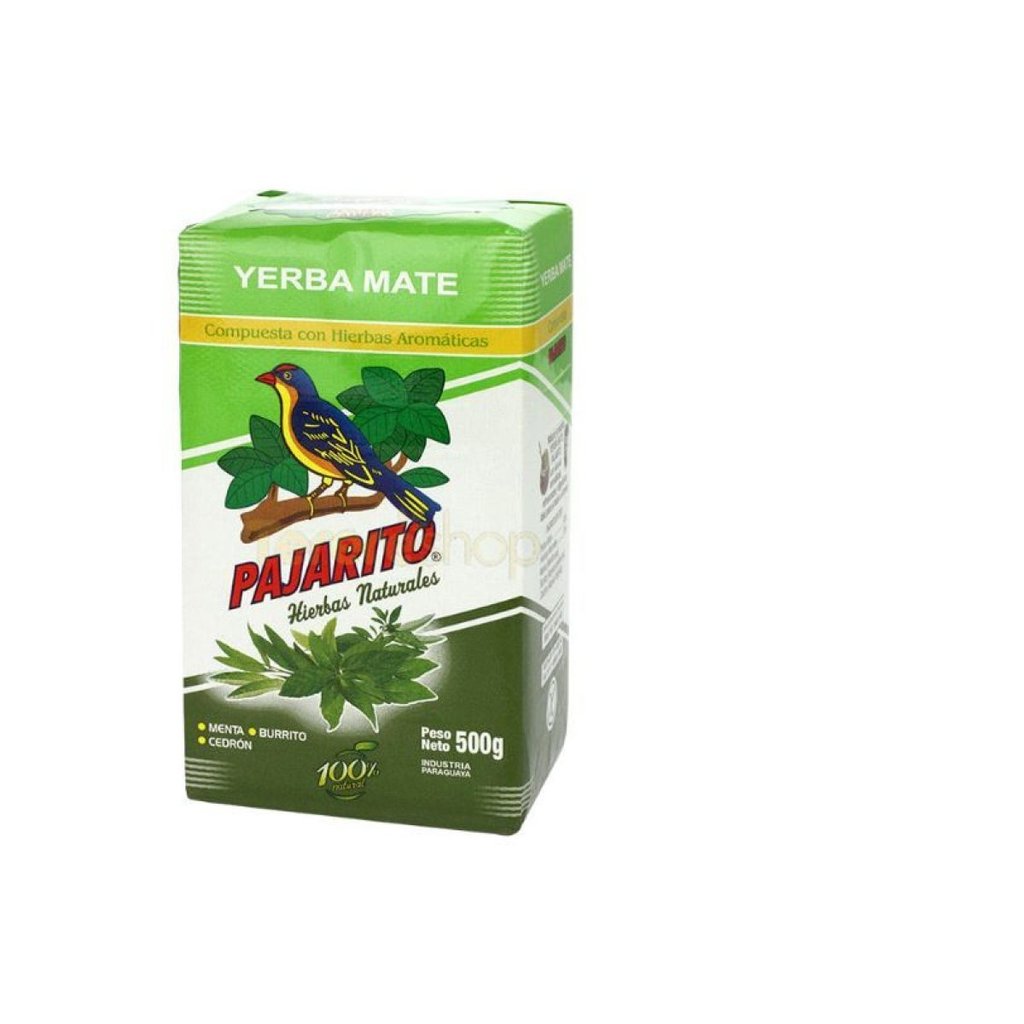 Yerba Mate Pajarito sabor Menta, Burrito e Cedro 500g | Shopee Brasil