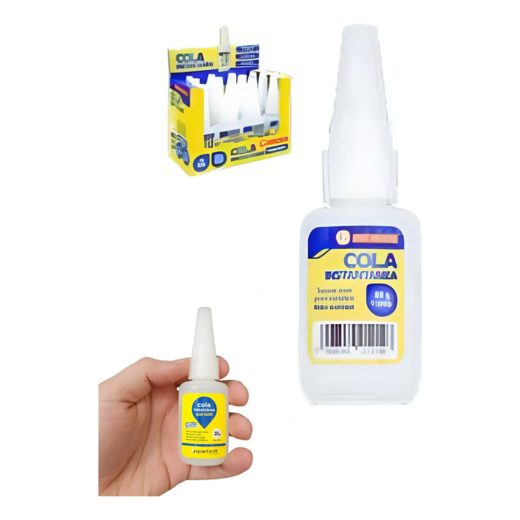 Cola Instantanea 20G Fibra E Pedrarias Bico Fino | Shopee Brasil
