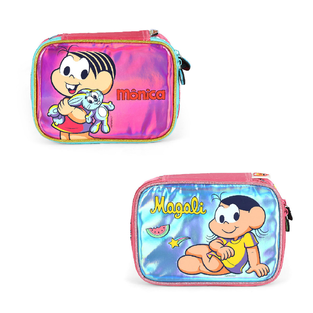 Estojo Escolar Infantil Box Com Capacidade Para 100 Lápis Turma da ...