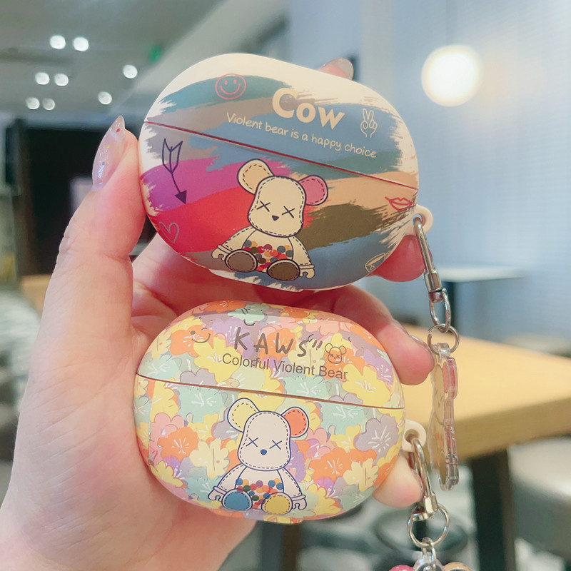 Capa Para Huawei FreeBuds SE 4 ANC/Pro/Pro2 +/Pro3/Pro4/SE2/SE3/FreeClip/FreeClip2 Cartoon Bear ...