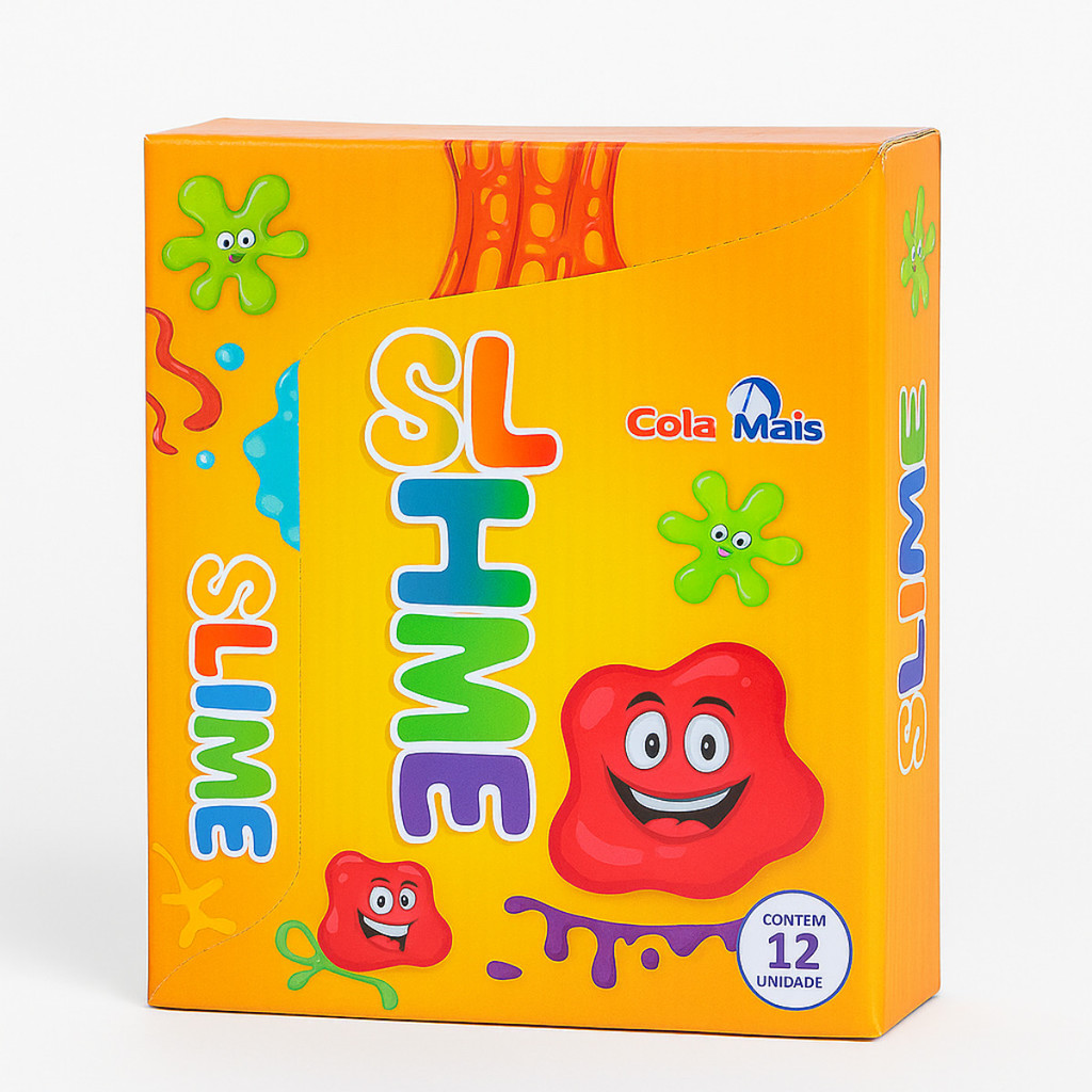 Slime Cola Mais – Caixa com 12 Unidades Alta Qualidade | Shopee Brasil