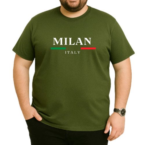 Camiseta Plus Size Milan Estilosa G1 G2 G3 G4 Básica Várias Cores ...