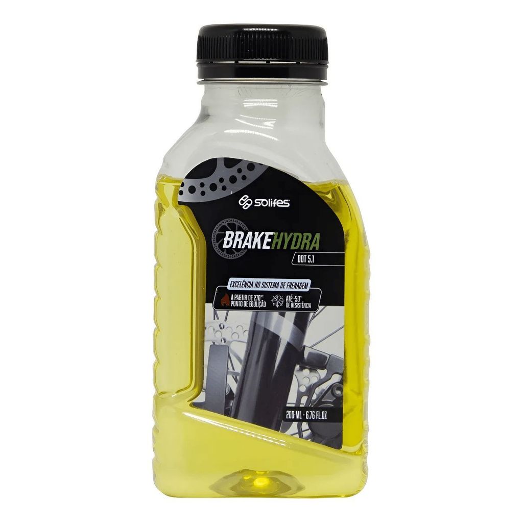 ÓLEO PARA FREIO BICICLETA BRAKEHYDRA DOT 5.1 SOLIFES 200ML | Shopee Brasil