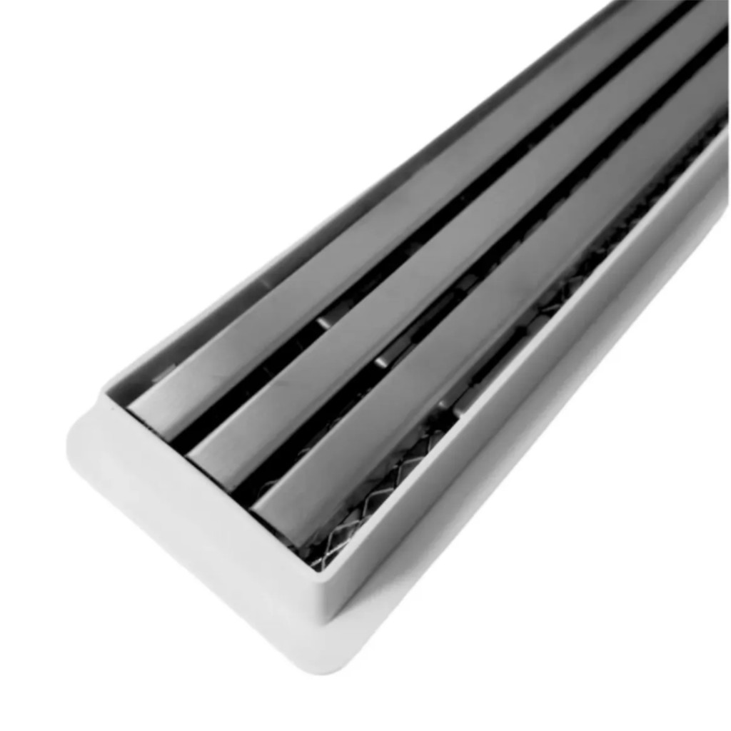 COLETORA 5x70 BRANCO ALTURA 3CM COM TRILHO INOX E TELA ANTI INSETO PARA ...