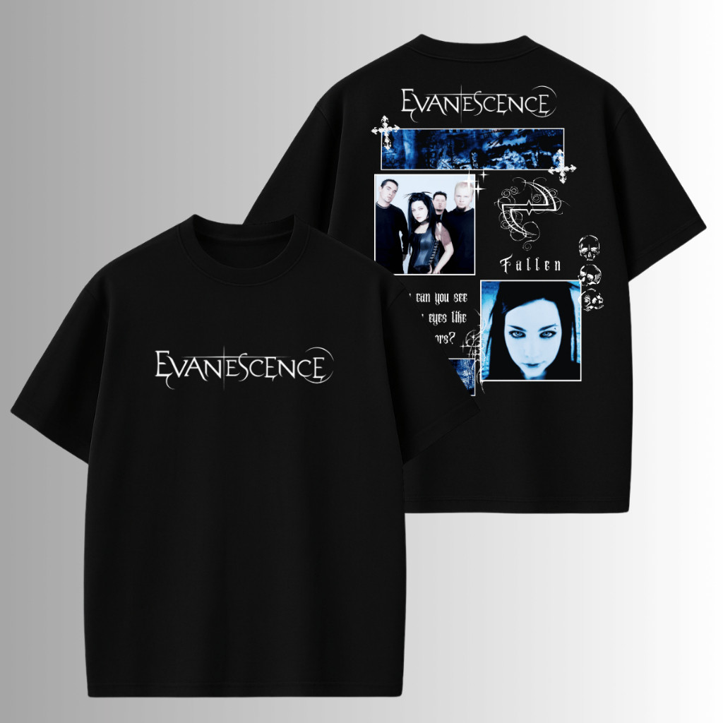 Camiseta Oversized Evanescence Álbum Fallen Rock Alternativo Blusa ...