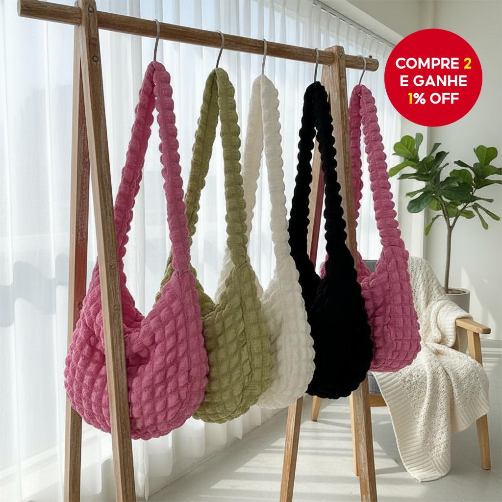 2025 Bolsa Coreana Pregueada Nuvem Fofa Bolsa de Ombro para Axila Cor ...