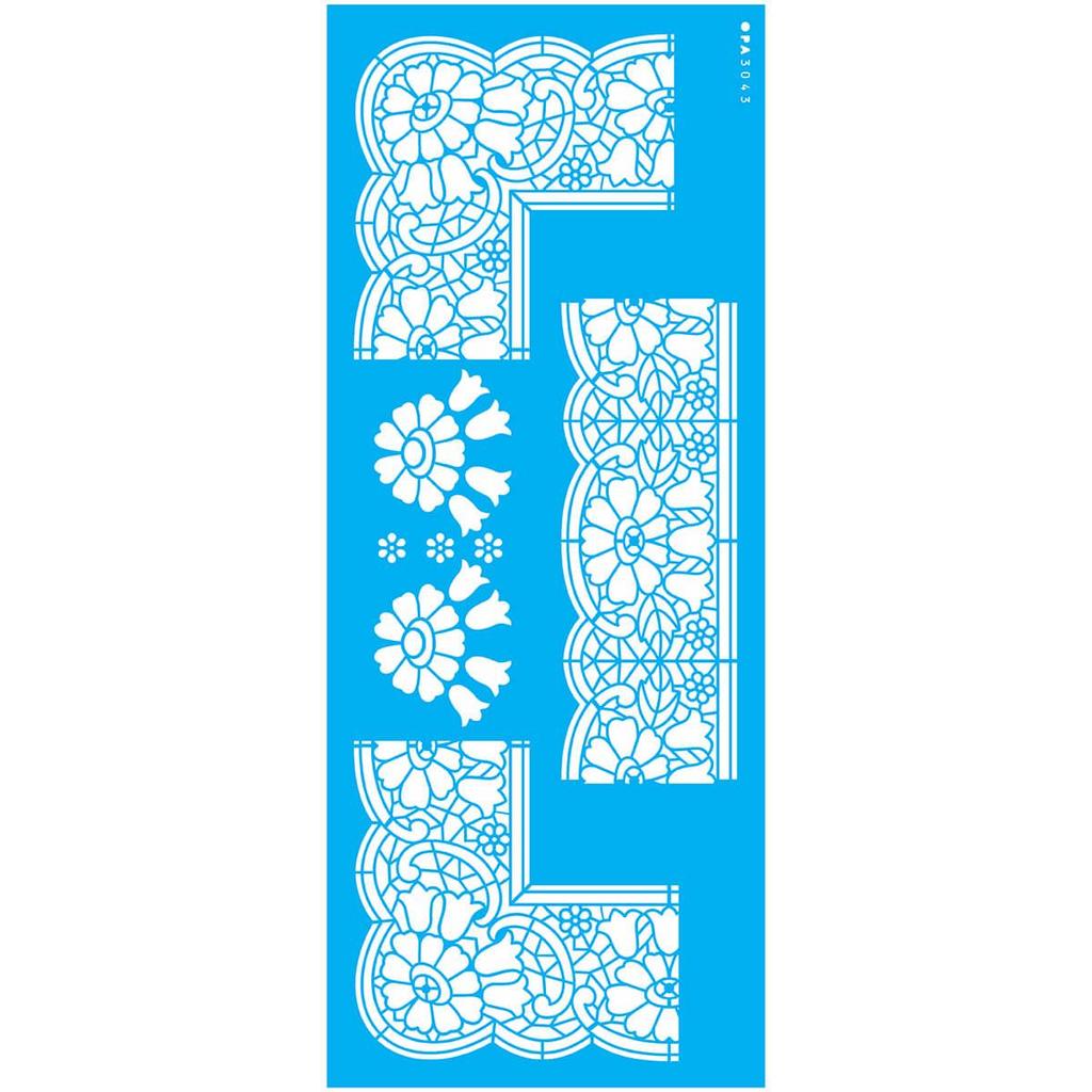 Wall Stencil 17x42 - Cantoneira Renda Rechilieu I (opa 3043) | Shopee ...