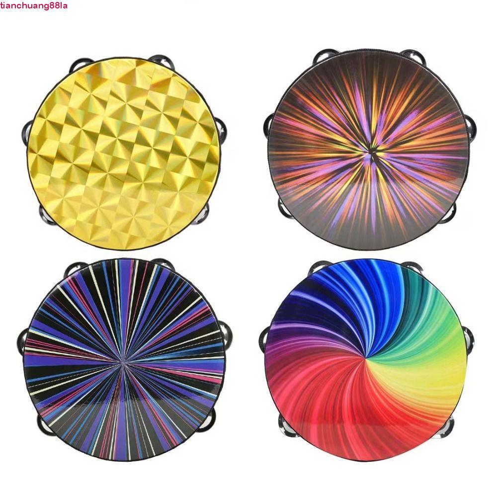 Tambor Portátil TIANCHUANG , Pandeiro De Desempenho De Fileira Dupla , Infantil Reflexivo De 8/ ...