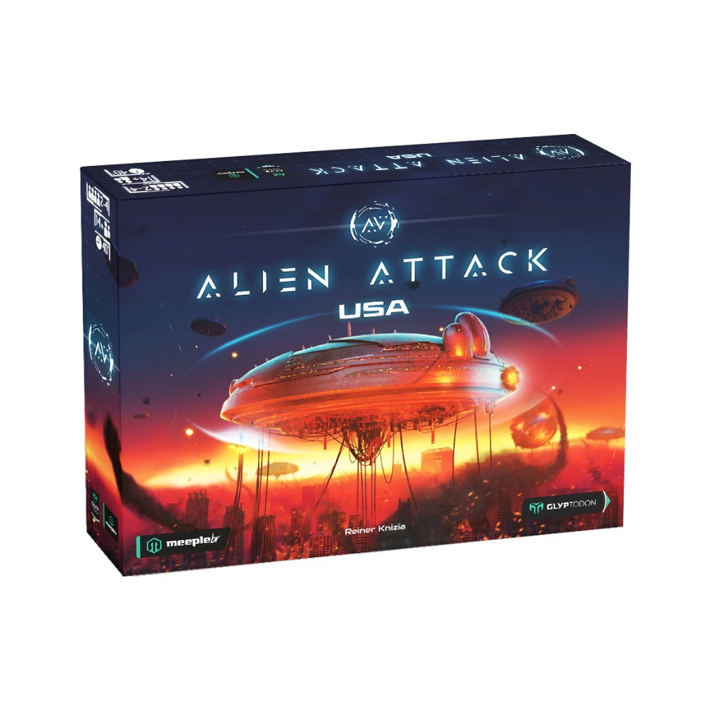 Alien Attack USA Jogo de tabuleiro MeepleBR | Shopee Brasil