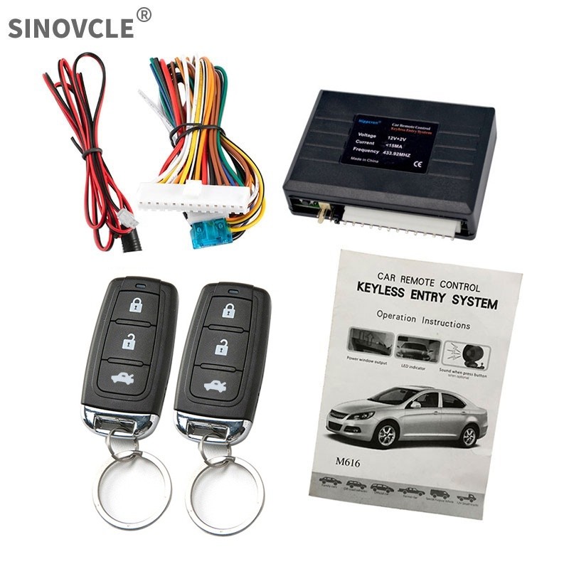 Car Door Lock Remote Central Keyless Entry System With Control Alarm ...