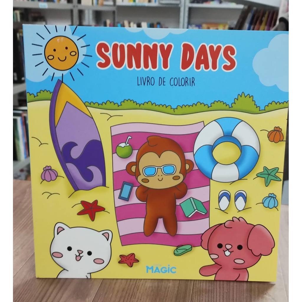 SUNNY DAYS - LIVRO DE COLORIR | Shopee Brasil