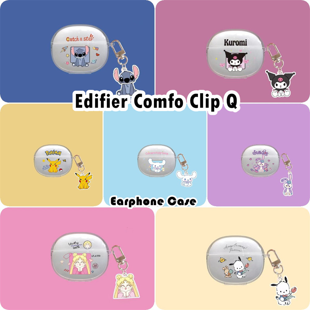 Para Edifier Comfo Clip Q Caso Fone De Ouvido Transparente Dos Desenhos ...