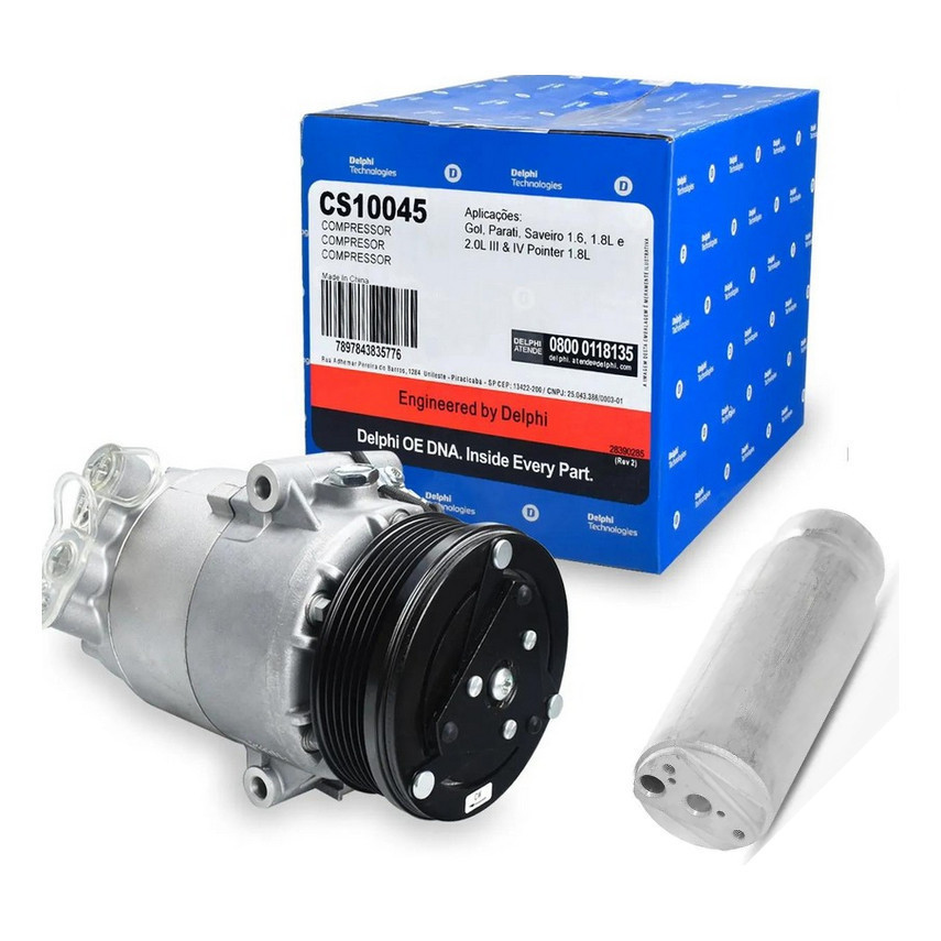 Compressor De Ar Gol / Parati / Saveiro G3 G4 Delphi+ Filtro novo NF ...
