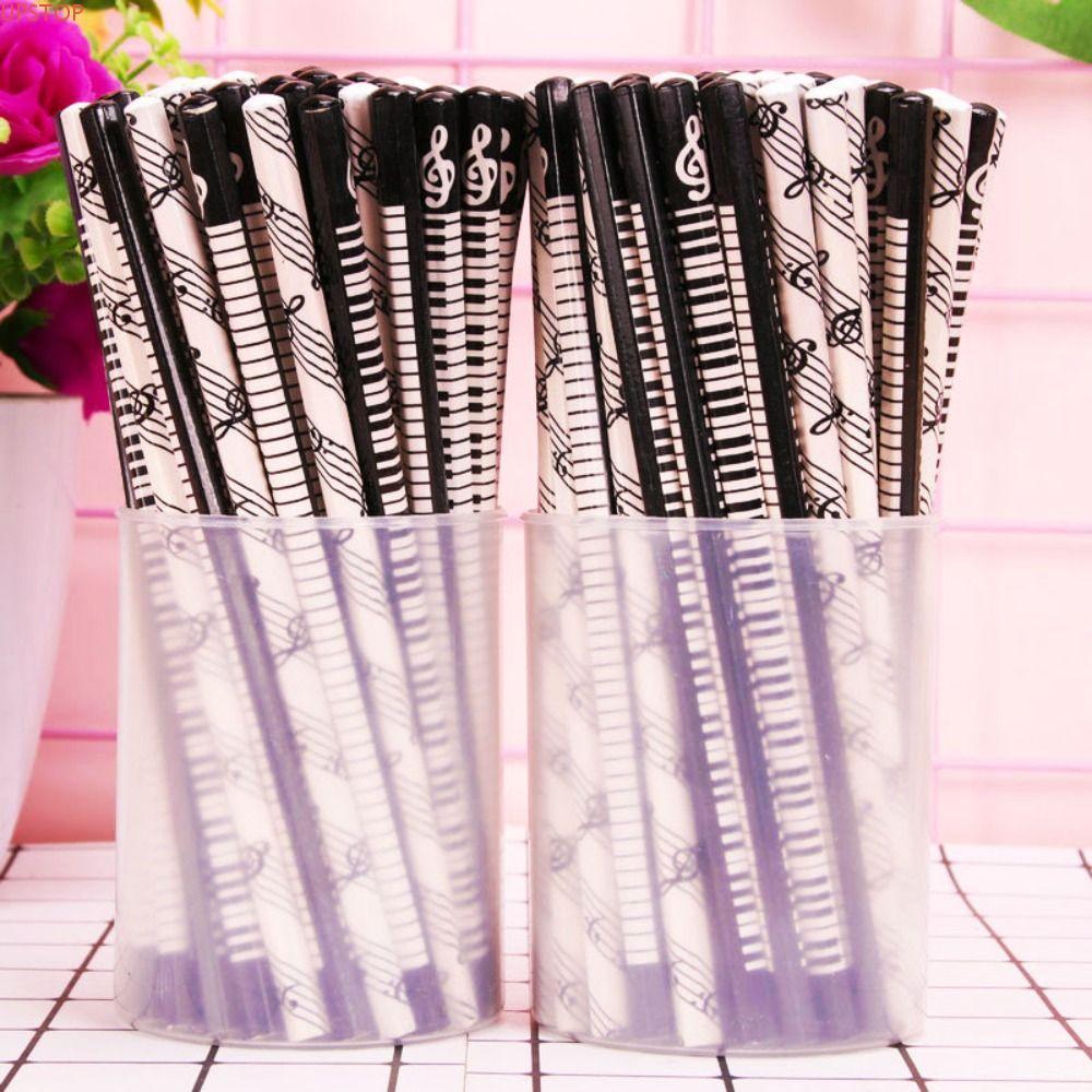 UPSTOP 12pcs 2B Lápis Crianças Papelaria Criativa Nota Musical Padrão ...