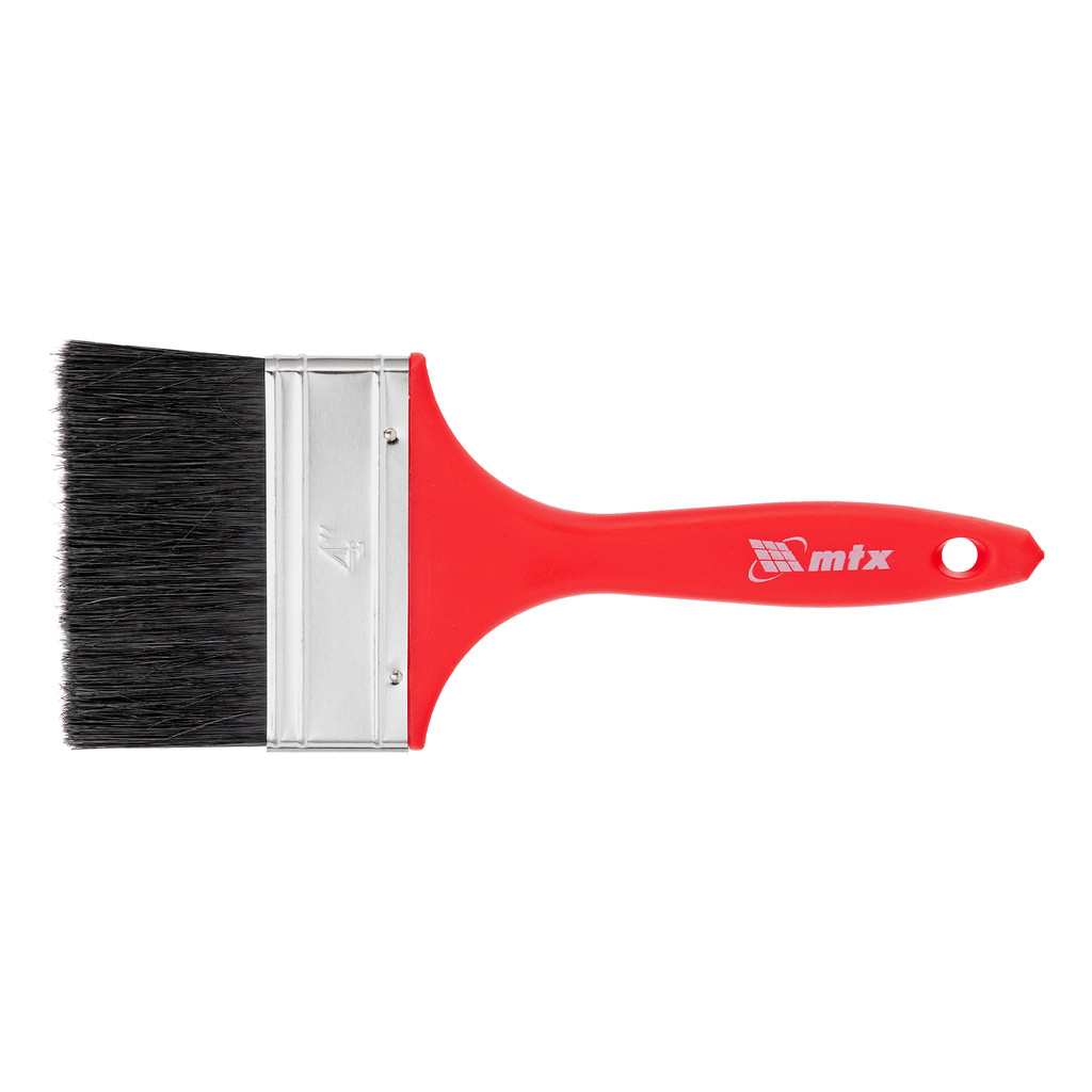 PINCEL 4, PARA TINTAS ESMALTE E OLEO, CERDAS PRETAS, 1PC MTX | Shopee ...