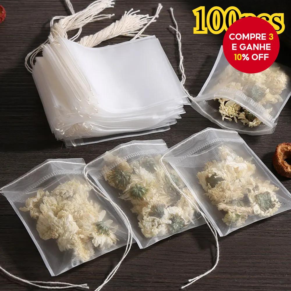 Saco De Chá Descartável Com Cordão , Café De Ervas , Infusão Medicinal ...