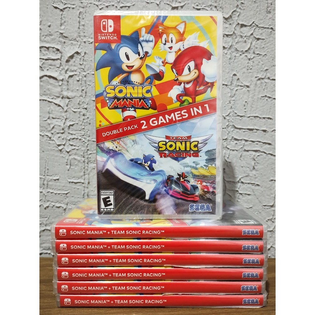 Sonic Mania + Team Sonic Racing Switch Lacrado | Shopee Brasil