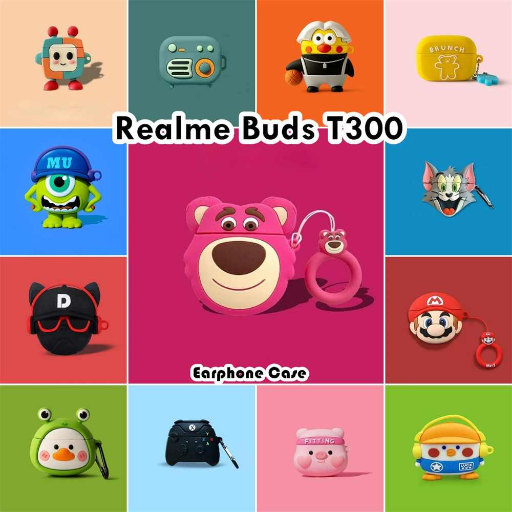 Para Realme Buds T300 Caso De Embalagem Silicone Macio Fone De Ouvido Ideias Na Moda Dos ...