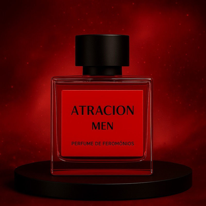 Perfume masculino Atracion feromônios frasco de vidro 100ml sem caixa ...