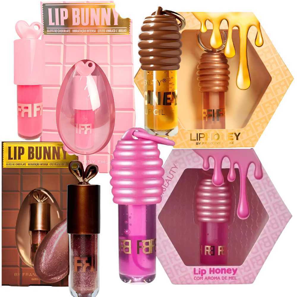 Kit Gloss Franciny Ehlke Lip Honey + Lip Bunny + Lip love Hidratação e ...