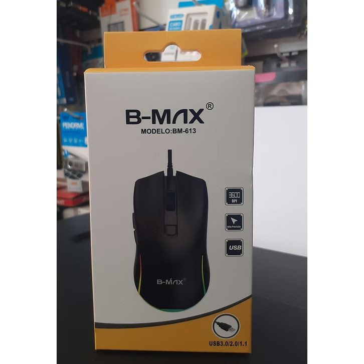 Desconto B-Max USB 1600 DPI Mouse com Fio BM-611 RGB PREMIUM Home ...
