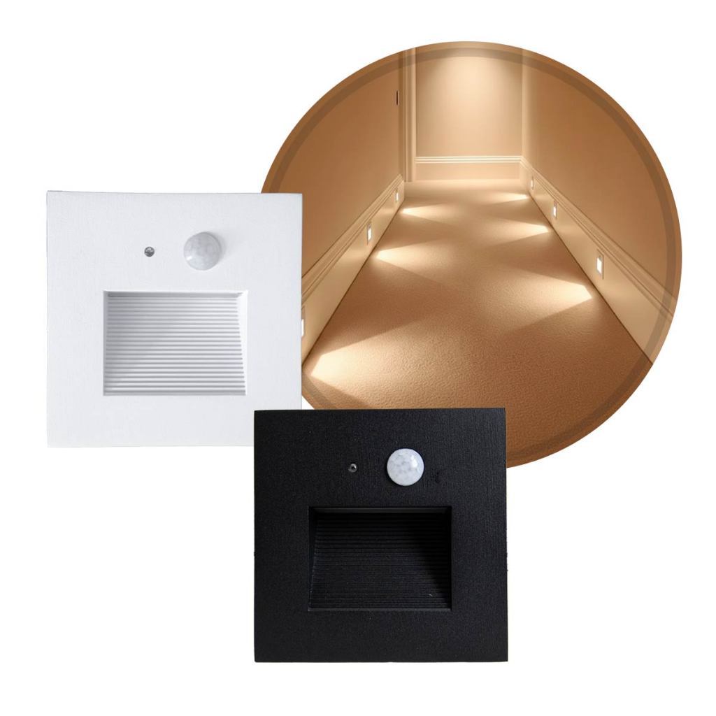Balizador LED Sentinela 3W Luz Quente com Sensor 3M IP65 Opus ST3263 ...