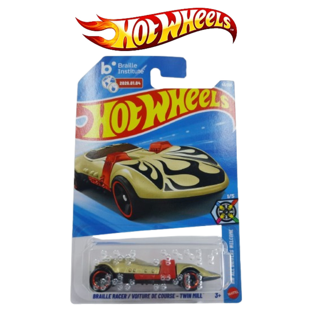 Hot Wheels Braille Race/Voiture De Course-Twin Mill Base Ouro Marrom ...