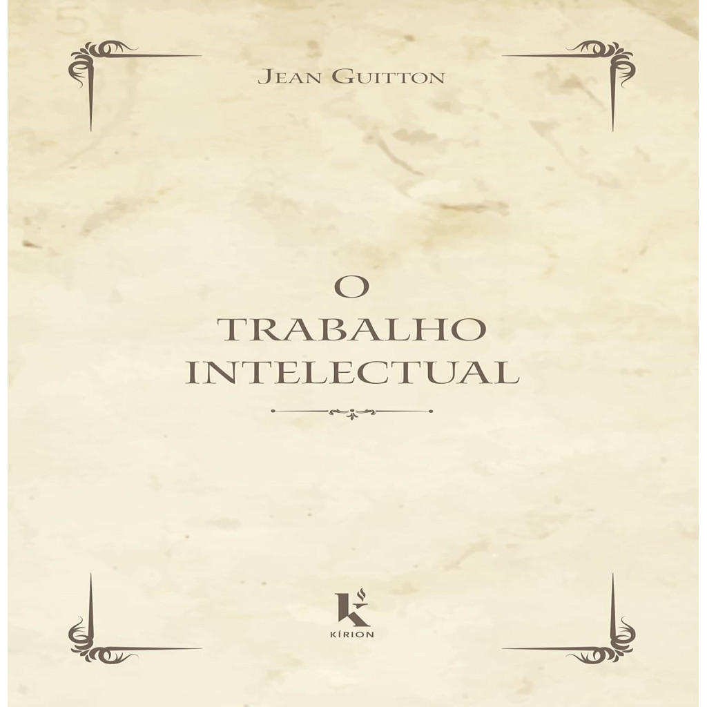 O trabalho intelectual autor Jean Guitton | Shopee Brasil