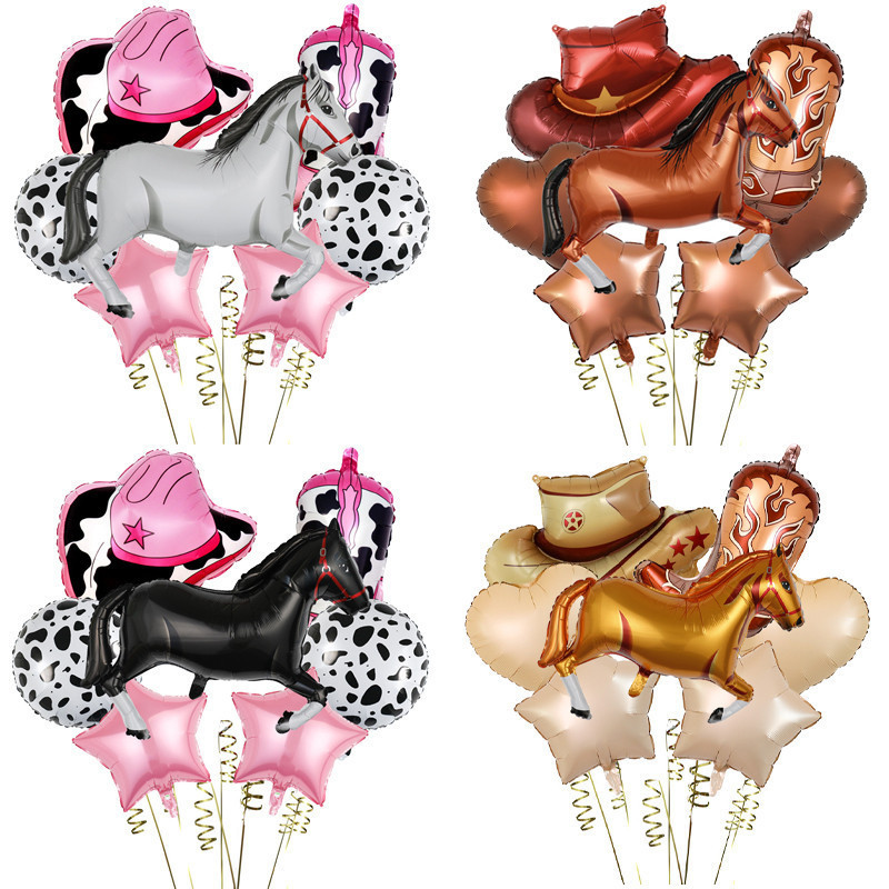 Balão Festa Country Cowboy Bota Cavalos Chapéu Festa Junina Julina ...