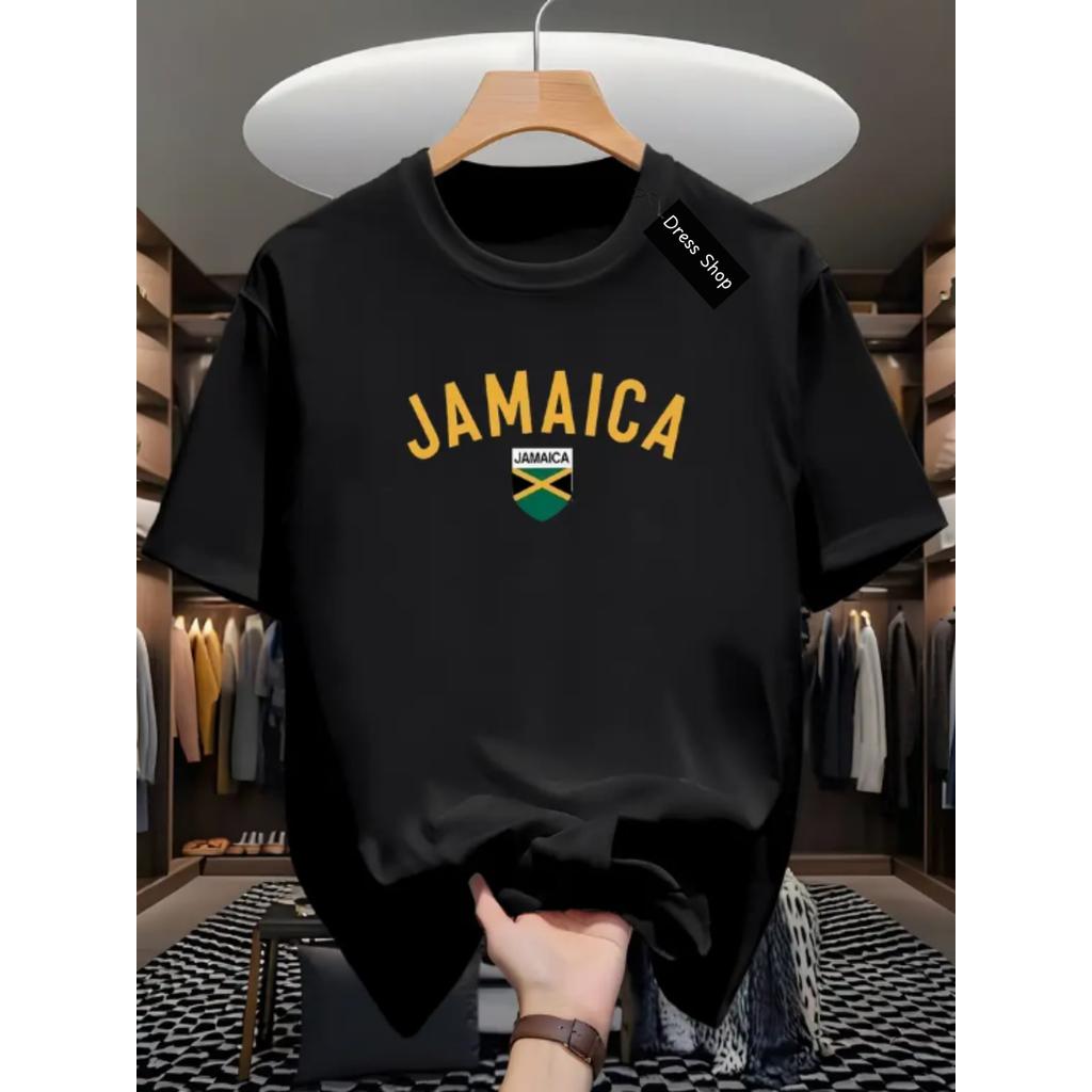 Camiseta Masculina Jamaica Minimalista Simbolo Blusa Estampada 100% ...