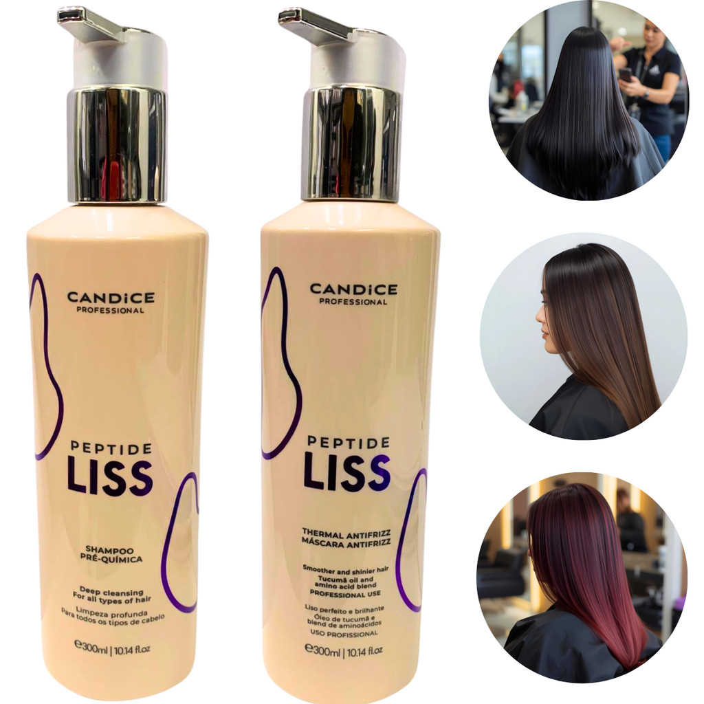 Kit Shampoo Pré Tratamento Antirresíduo +Alisamento S\formol Candice ...