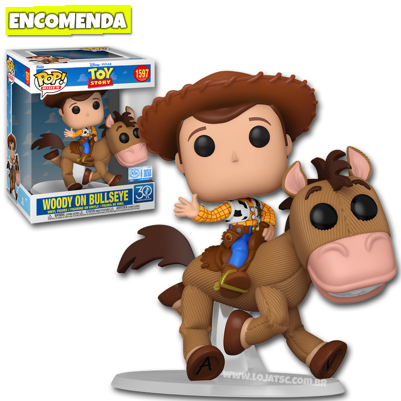 Funko Pop Rides Deluxe Toy Story 30th Anniversary - Woody on Bullseye ...