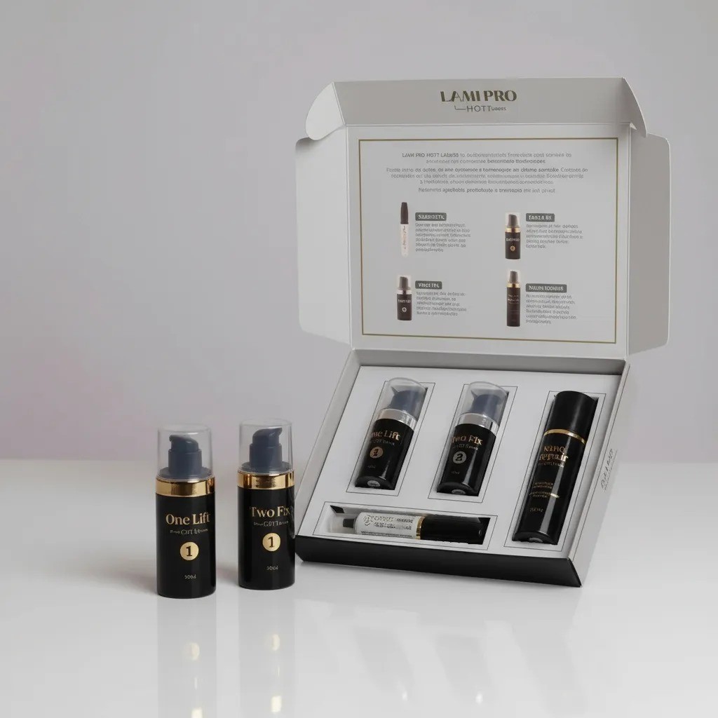 Kit Lami Pro Hott Lashes Lash Lifting Brown Lamination 15g | Shopee Brasil