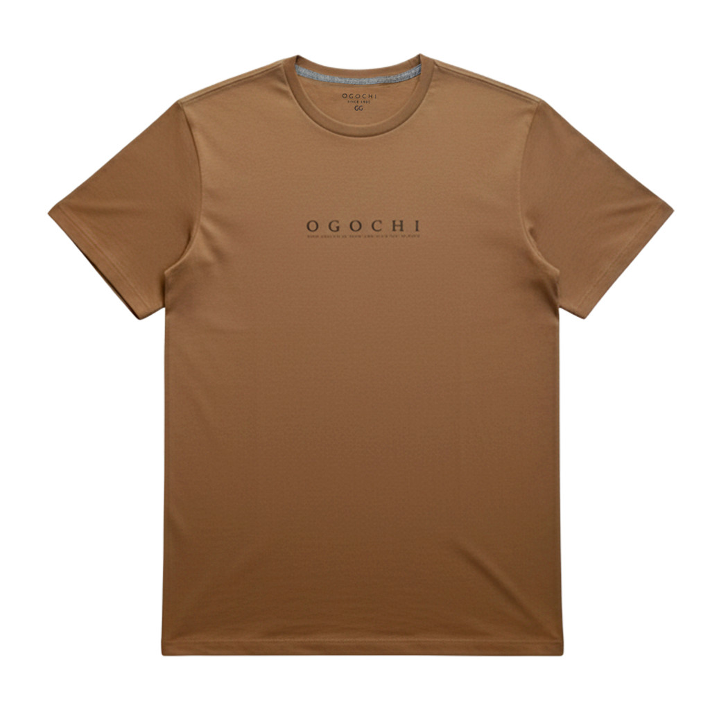 Camiseta Ogochi Marrom Logo Og Essencial | Shopee Brasil