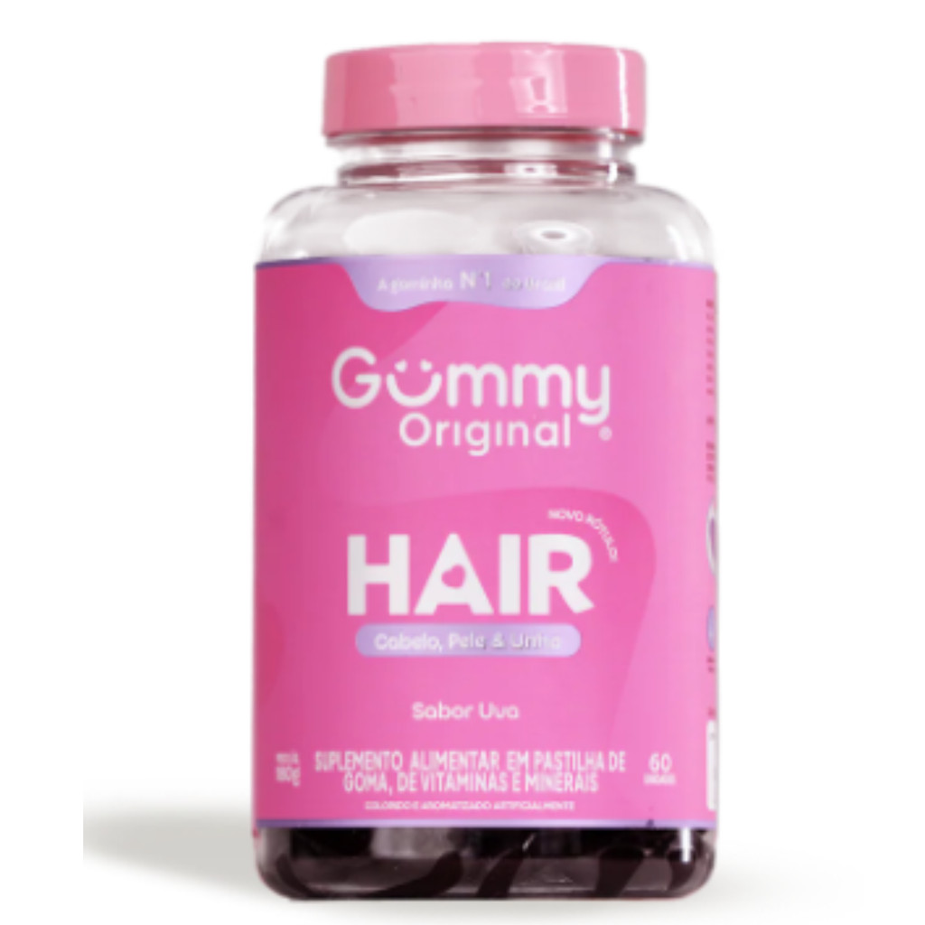 Gummy Hair Cabelo Pele E Unhas Sabor Uva C/60 Gomas | Shopee Brasil