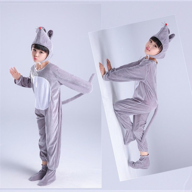 Crianças traje Animal pequeno mouse traje gato e rato desempenho traje ...