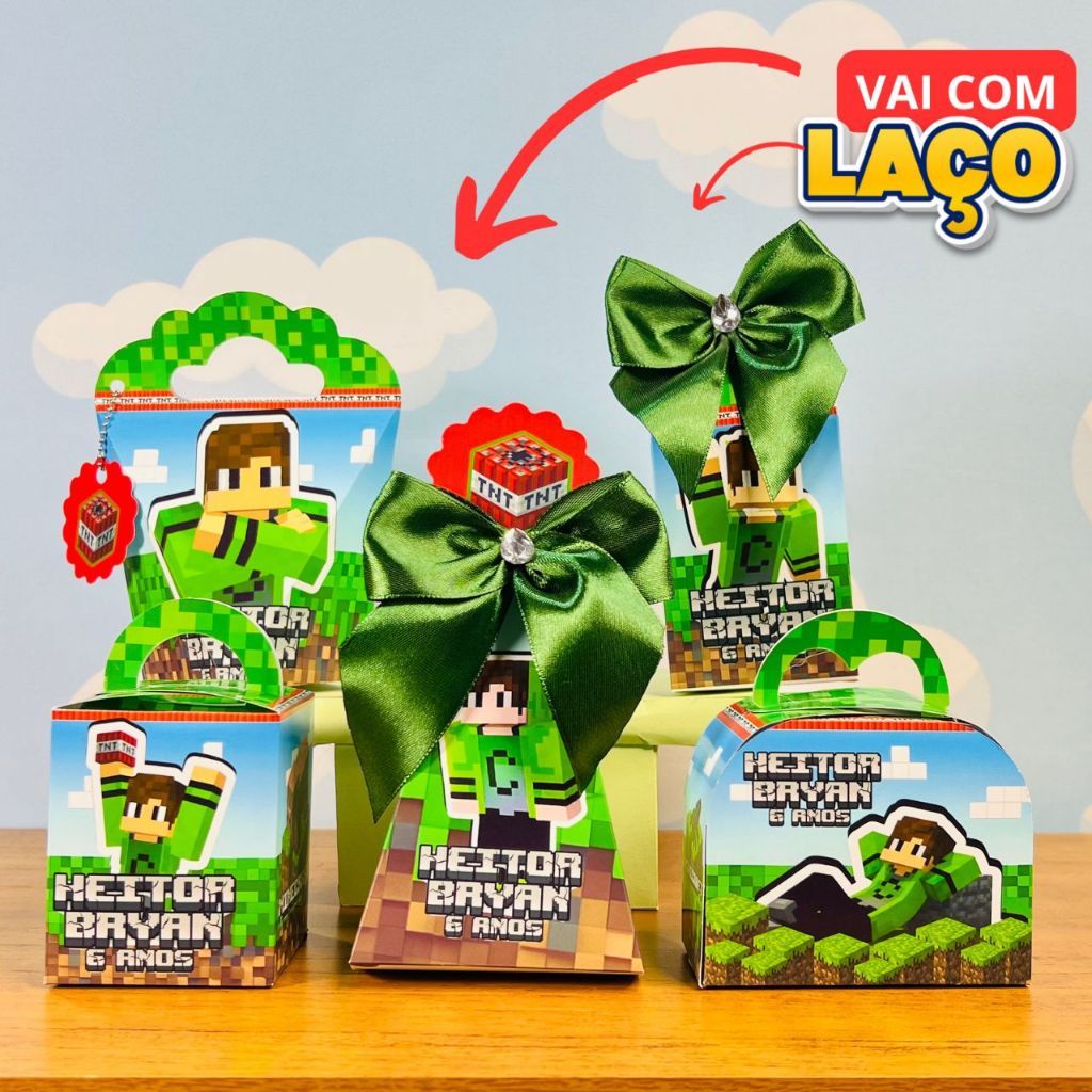Kit Festa Minecraft CADRES – Lembrancinhas Personalizadas DO CADRES ...