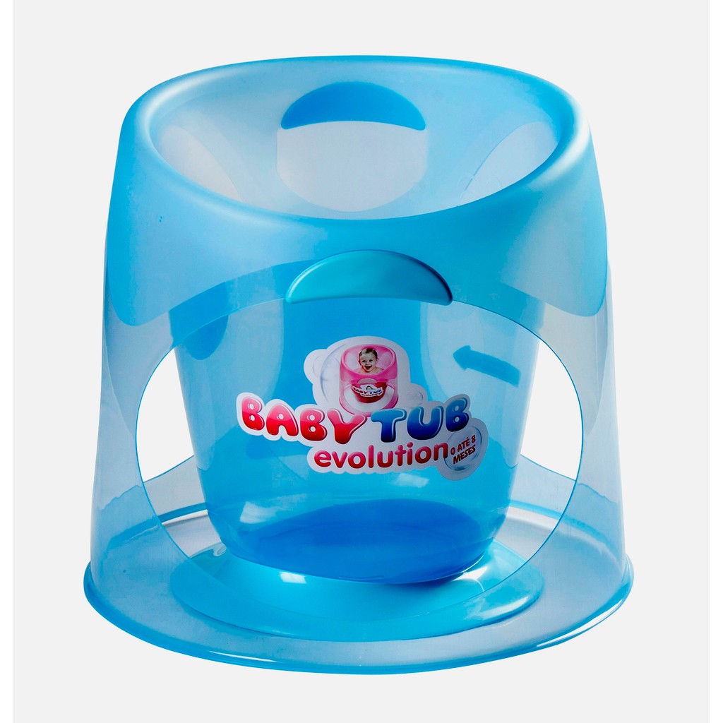 Banheira Ofuro Bebê Evolution Babytub Azul | Shopee Brasil