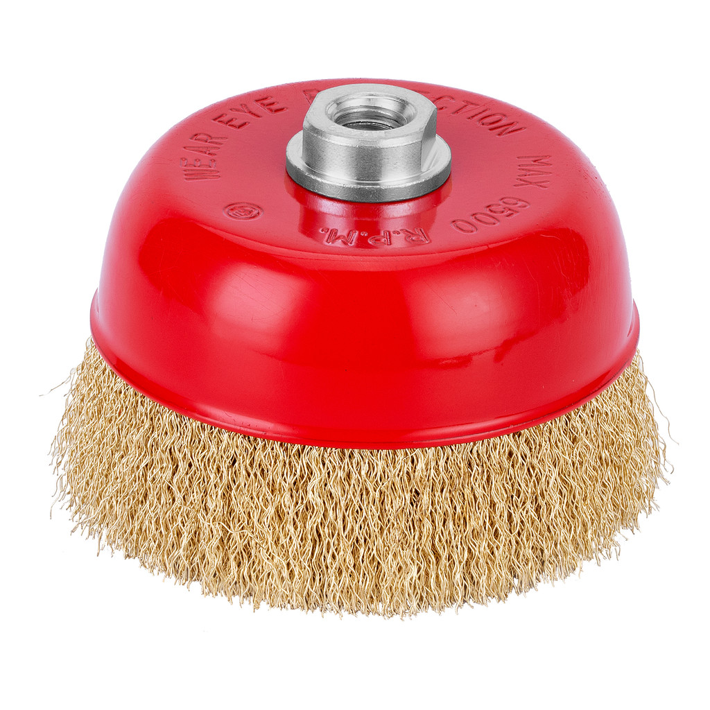 ESCOVA TIPO COPO, LATONADA, ROSCA M14, 125MM, 1PC // MTX | Shopee Brasil