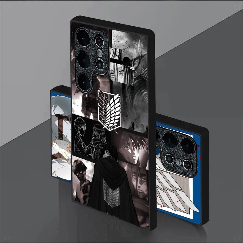 Attack on Titan 01 design Capa De Telefone De Vidro Para Samsung Galaxy ...