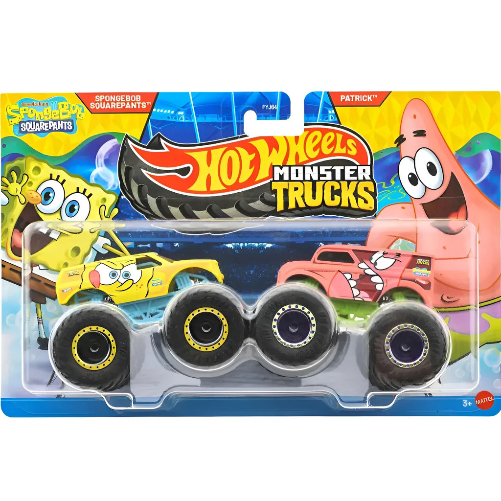 Hot Wheels Monster Trucks Bob Esponja Vs Patrick - Mattel | Shopee Brasil