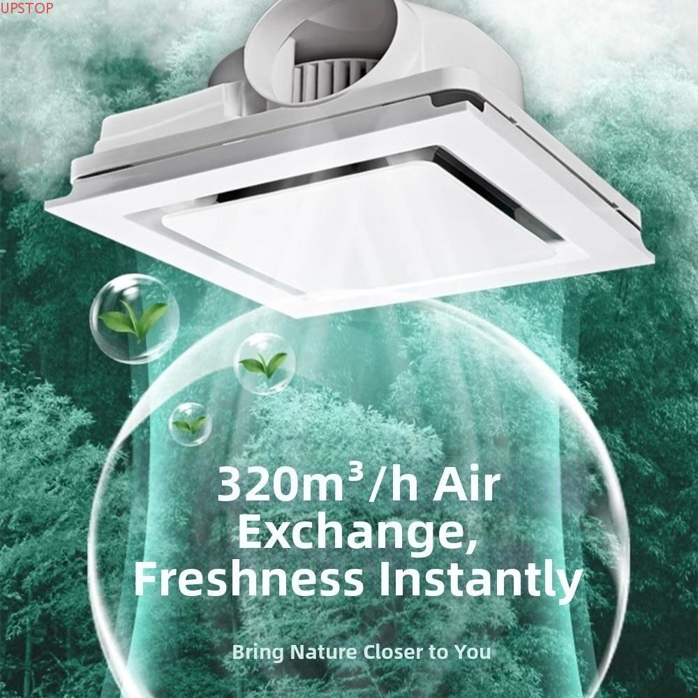 Exaustor De Banheiro UPSTOP , Ventilador De Teto Ultra Silencioso Com ...