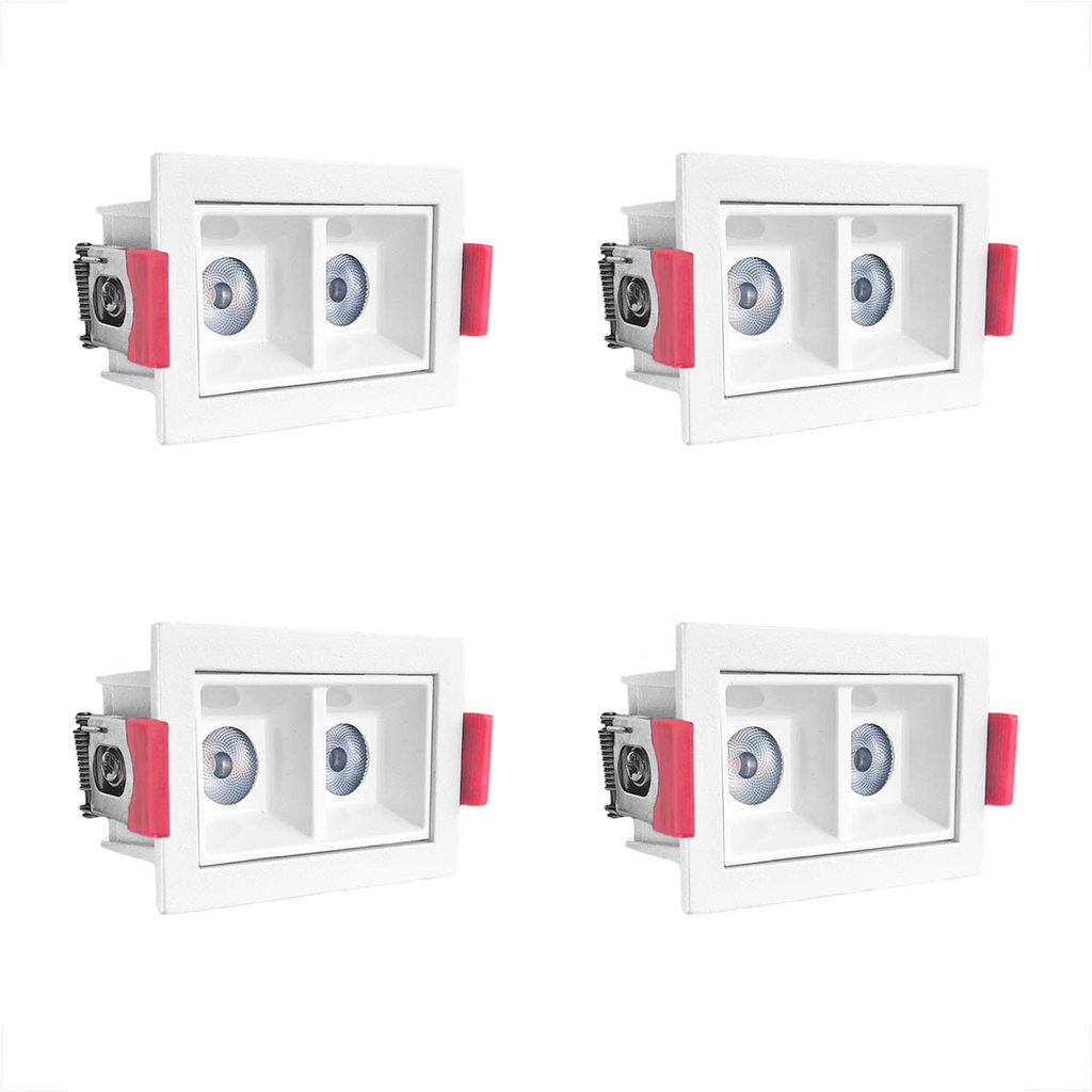 4 Mini Spot Downlight Duplo Led Embutir Varanda 4000k Bet85 | Shopee Brasil