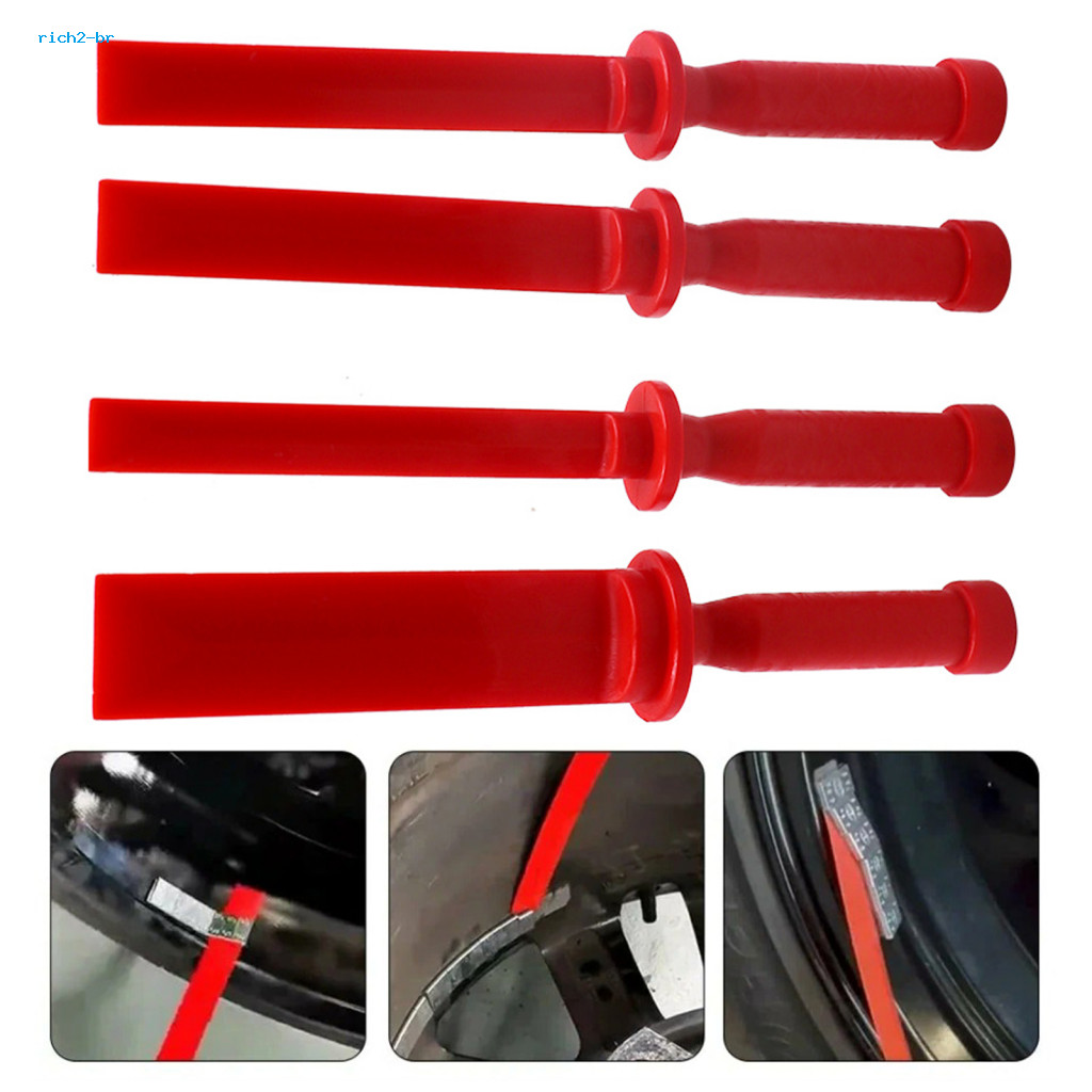 Tire Maintenance Tool Repair Surface Treatment 4pcs Car Wheel Weight ...