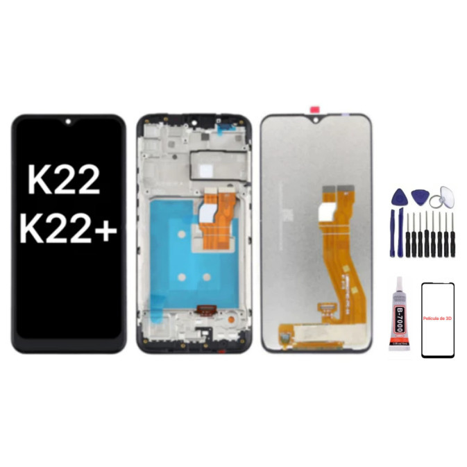 Tela Display Frontal Touch Lcd Compatível LG K22&K22 Plus LMK200 Sem Aro E Com Aro | Shopee Brasil