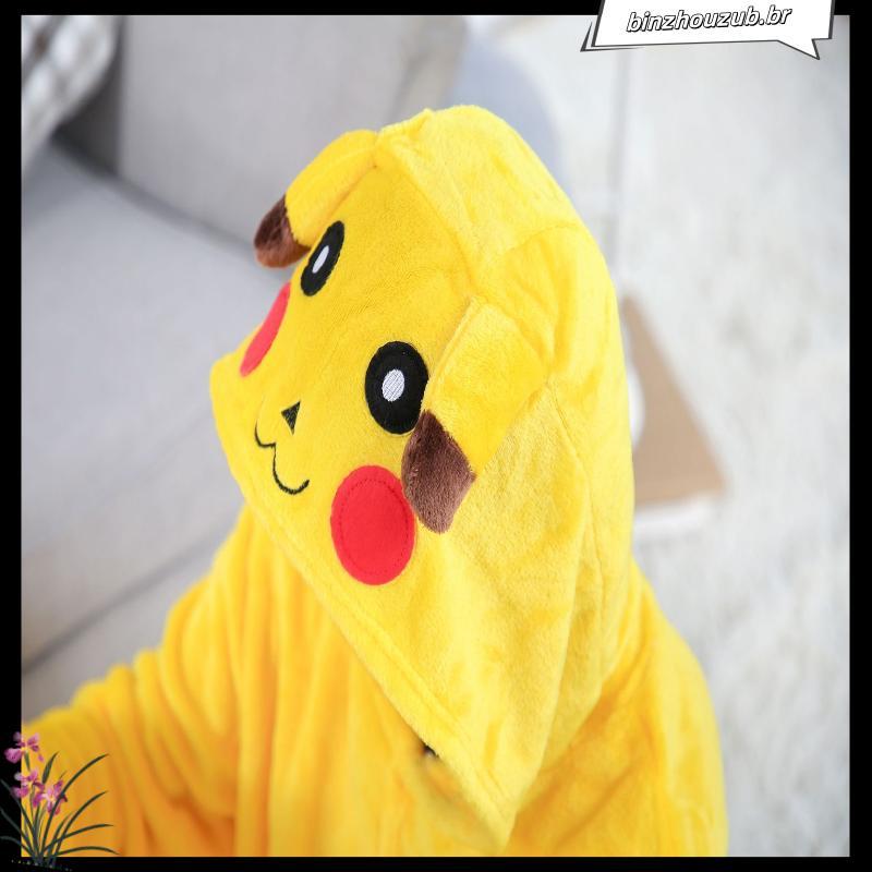 Pijama Pokémon Pikachu Cosplay Fantasia Infantil-Jhon House | Shopee Brasil