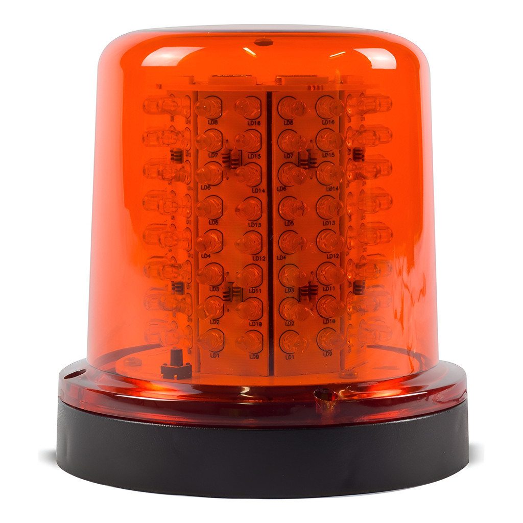 Giroled Giroflex 12v Âmbar 128 Leds Parafuso Potente 10w | Shopee Brasil